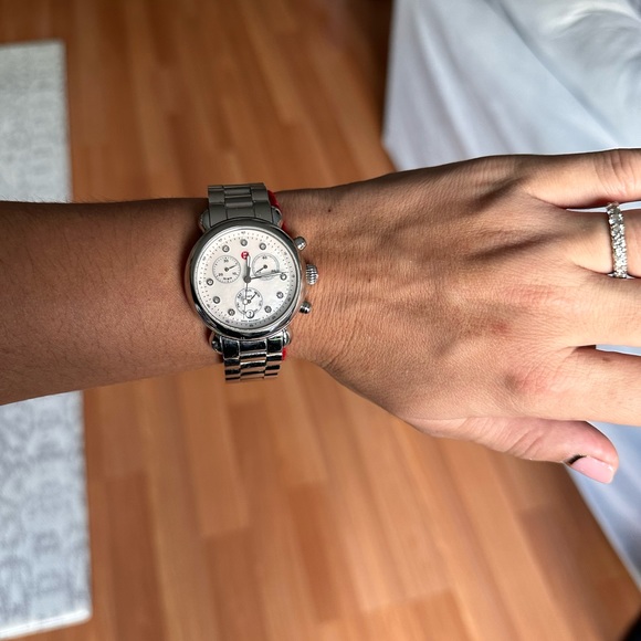 Accessories | Michele Deco Watch Round With Diamonds | Poshmark